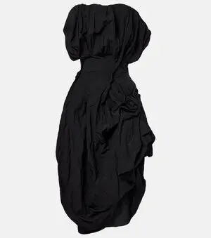 Magda Butrym Draped Cotton-blend Cocktail Dress