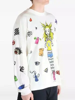 HELLSTAR Graphic-print Long-sleeve Sweater