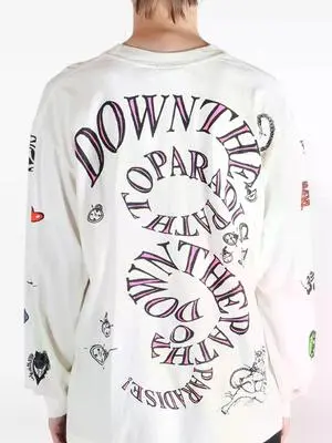 HELLSTAR Graphic-print Long-sleeve Sweater