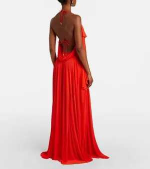 Loewe Paula's Ibiza Crêpe Jersey Maxi Dress