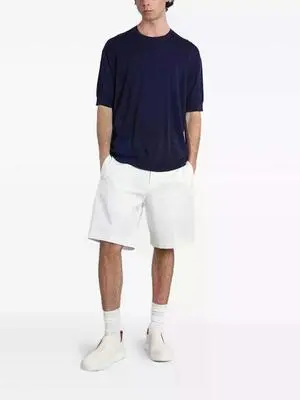 GREYED Ridge Pressed-crease Shorts - White