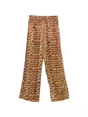 LEE MATHEWS Logo-pattern Trousers