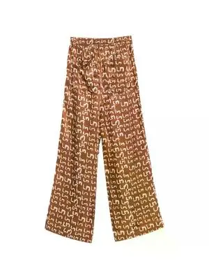 LEE MATHEWS Logo-pattern Trousers