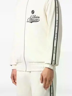 Philipp Plein Signature Zip Tracksuit Jacket - Neutrals