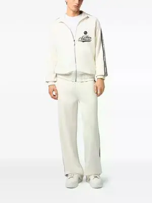 Philipp Plein Jacquard Logo Tracksuit Pants - Neutrals