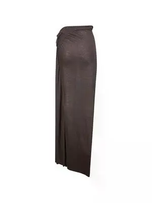 Ottolinger Slitted Wrap Skirt - Brown