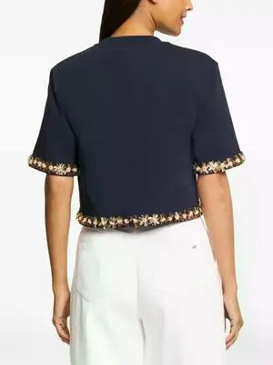 Cinq À Sept Sunflare Embellished T-shirt - Blue