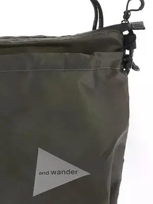 AND WANDER Drawstring Backpack - Green
