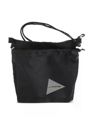 AND WANDER Logo Backpack - Black