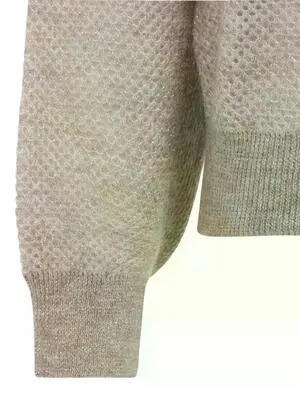 Brunello Cucinelli Open-knit Sweater - Neutrals