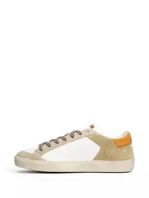 AMA-BRAND Suede Panelled Star Patch Sneakers