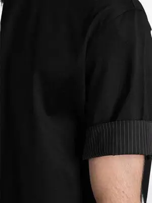 LOW BRAND Ribbed Crew-neck T-shirt