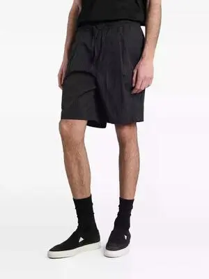 STATE OF ORDER Pinstripe Pattern Drawstring Shorts
