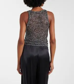 Missoni Sequined Knitted Tank Top
