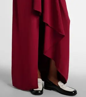 Givenchy Asymmetrical Draped Maxi Dress