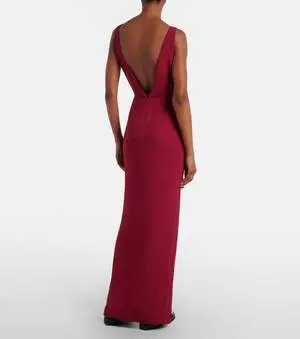 Givenchy Asymmetrical Draped Maxi Dress
