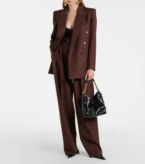 Saint Laurent Hortense Leather Shoulder Bag