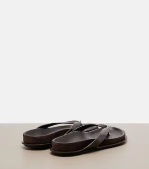 Jacquemus Tatanes Leather Thong Sandals