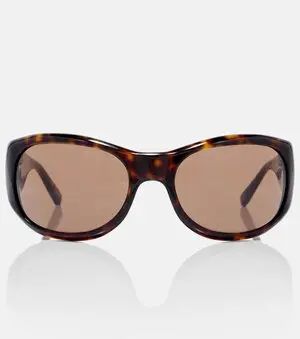 Magda Butrym Logo Round Sunglasses - Brown