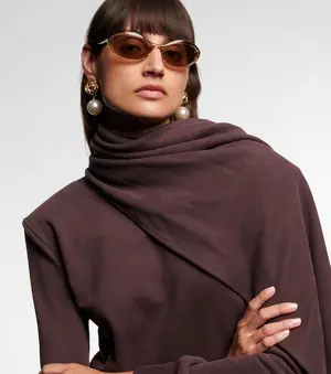Magda Butrym Logo Round Sunglasses