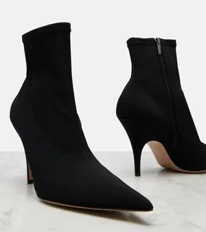 GIANVITO ROSSI Osaka Canvas Ankle Boots