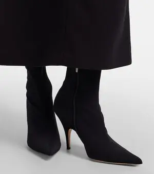 GIANVITO ROSSI Osaka Canvas Ankle Boots