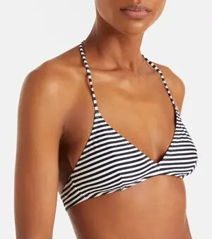 NILI LOTAN Striped Bikini Bottoms