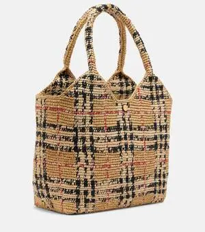 Burberry Large Raffia Tote Bag