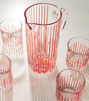 LES-OTTOMANS Striped Crystal Jug