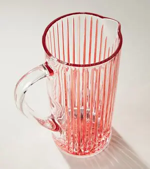 LES-OTTOMANS Striped Crystal Jug