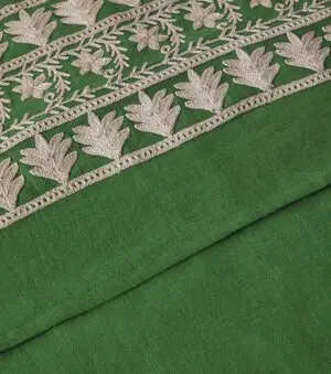 LES-OTTOMANS Embroidered Linen Tablecloth