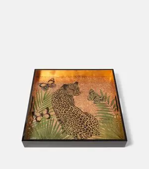 LES-OTTOMANS X Matthew Williamson Wood Tray - Multicoloured