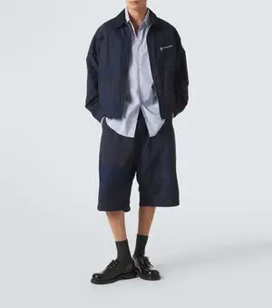 Comme Des Garçons Cotton-blend Bermuda Shorts