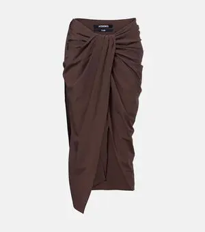 Jacquemus Pareo Draped Beach Cover-up - Brown