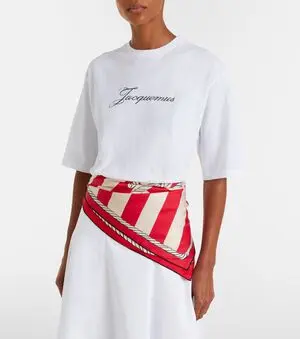Jacquemus Logo Cotton-blend Jersey T-shirt