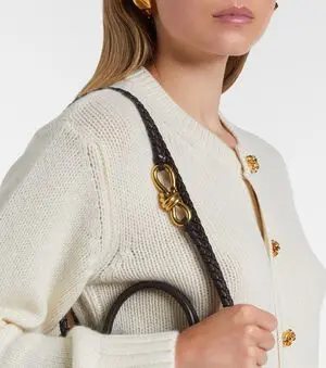 Bottega Veneta Andiamo Mini Leather Top-handle Bag - Brown