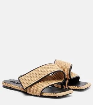 Givenchy Twisted Ribbon Leather-trimmed Sandals