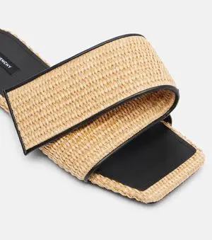 Givenchy Twisted Ribbon Leather-trimmed Sandals