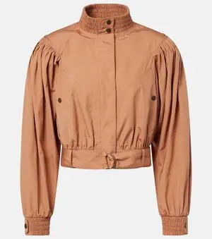 Chloé Belted Cotton Poplin Jacket