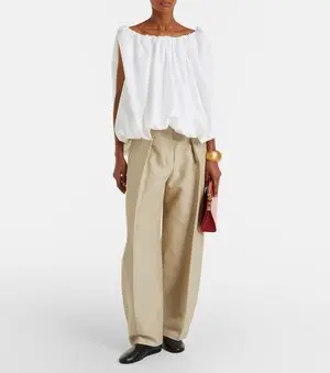 Jacquemus Ovalo Barrel-leg Pants
