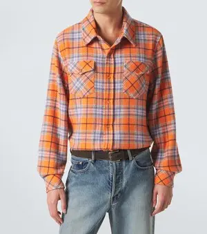 GOD'S TRUE CASHMERE Midnight Sun Cashmere Shirt With Carnelian - Orange