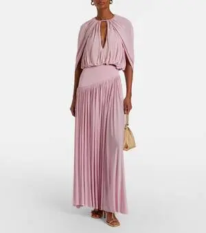 Zimmermann Alchemy Asymmetric Jersey Maxi Skirt - Pink