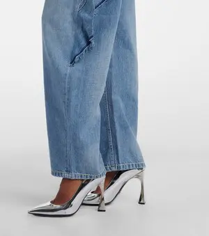 Stella McCartney Paneled Barrel-leg Jeans