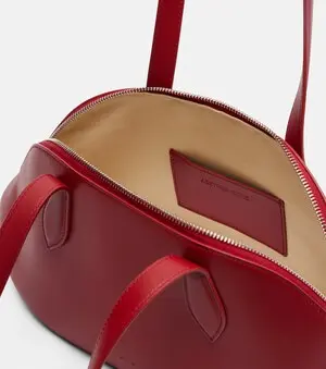 AESTHER EKME Cosmo Medium Leather Bowling Bag - Red