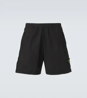 Stone Island Compass Cotton-blend Shorts