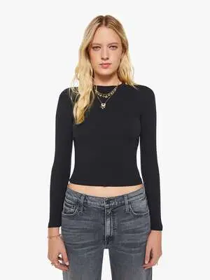 MOTHER The L/s Itty Bitty Crop T-shirt