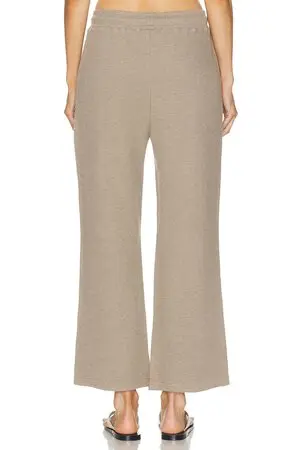 NEGATIVE UNDERWEAR Waffle Knit Cropped Track Pant - Mink