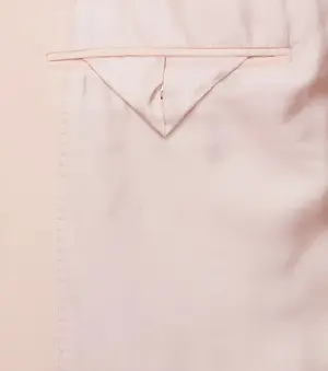 UMIT BENAN Richard Double-breasted Silk Blazer