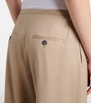 RÓHE Pleated Virgin Wool Wide-leg Pants
