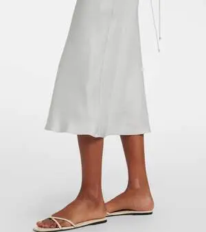RÓHE Lace-trimmed Silk Slip Dress